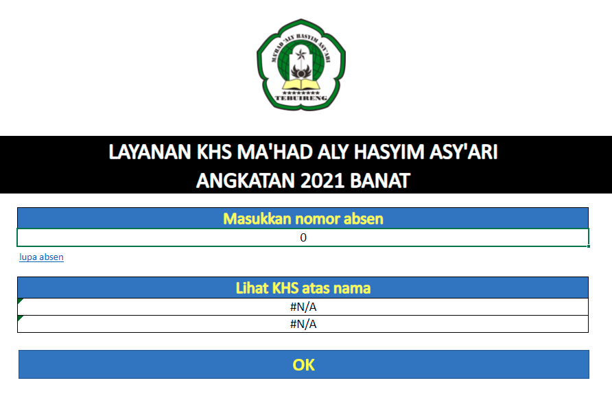 KHS Ma’had Aly Hasyim Asy’ari Pesantren Tebuireng – Ma'had Aly Hasyim Asy'ari
